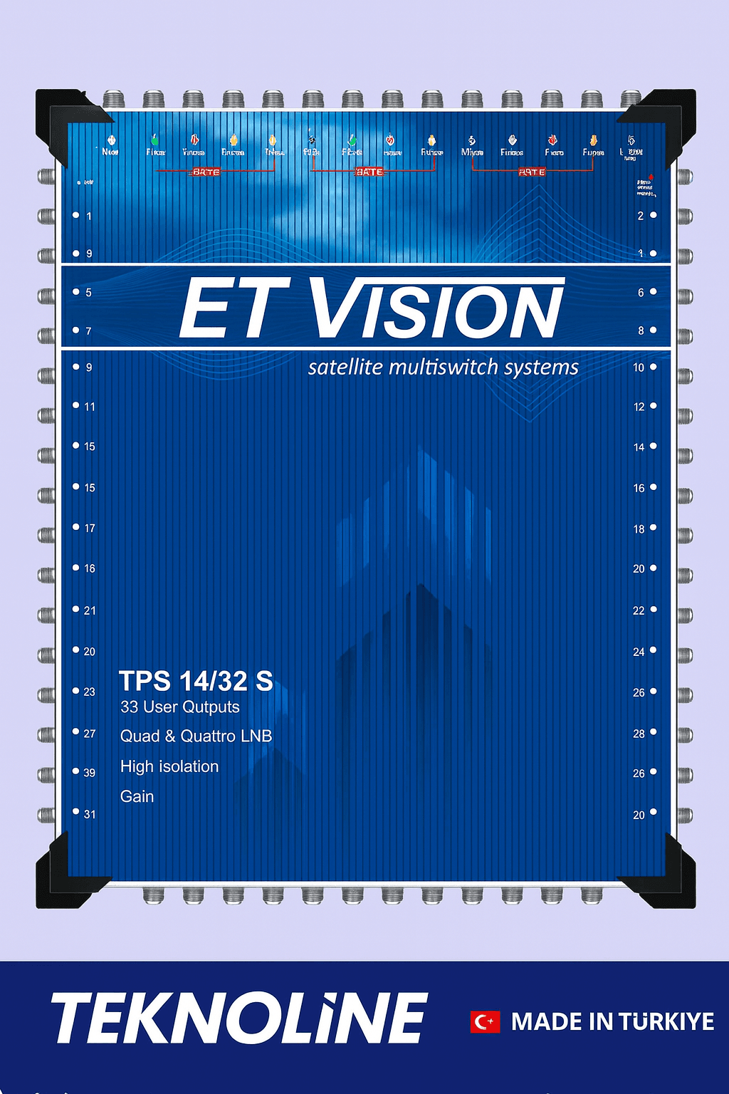 ET Vision Multiswitch 13/32 S Teknoline | 32 Output SMATV